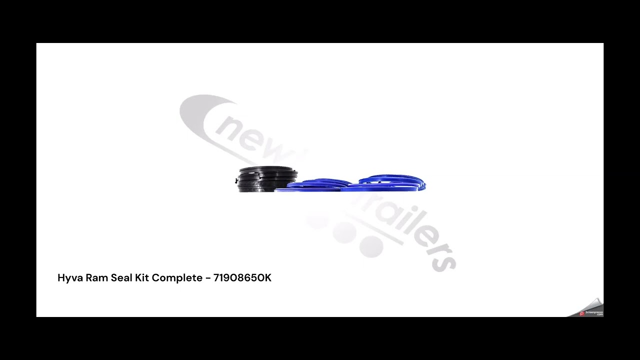 N1010009 - Hyva Ram Seal Kit Complete - 71908650K - YouTube