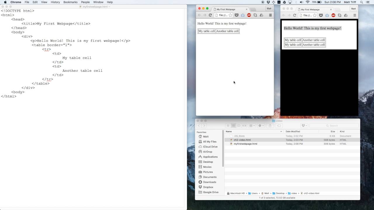 Chapter 2 Introduction To Html And Css Youtube