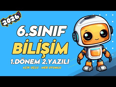 6. Sınıf Bilişim Teknolojileri 1. Dönem 2. Yazılı Soruları ve Çözümü Yeni (%99 Çıkabilir 😊)#2026