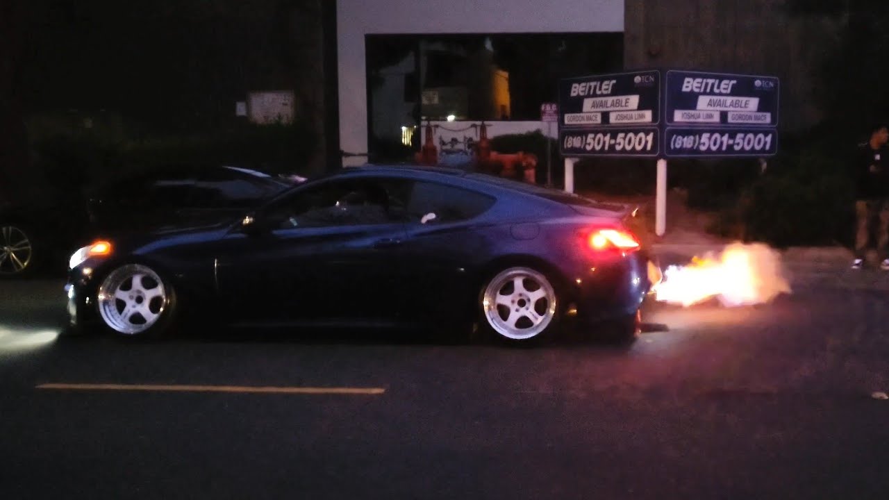 Hyundai Genesis 2 Step Flames - YouTube