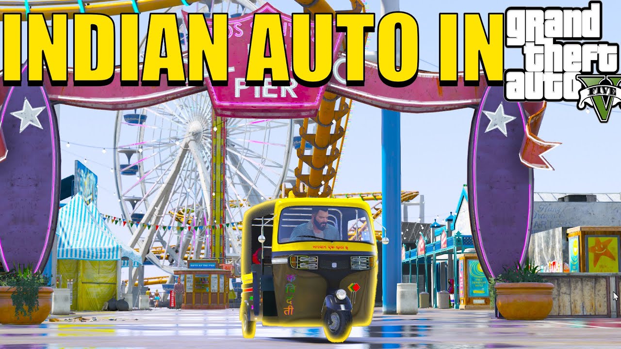 GTA 5 Indian Auto Rickshaw Mod | Desi Auto in Los Santos | Hindi ...