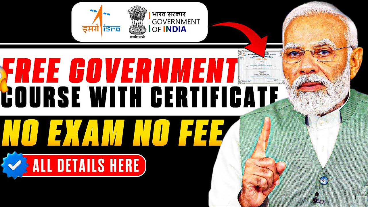 ISRO Free Certification Course 2025 | 10 Days Free Online Course | No ...