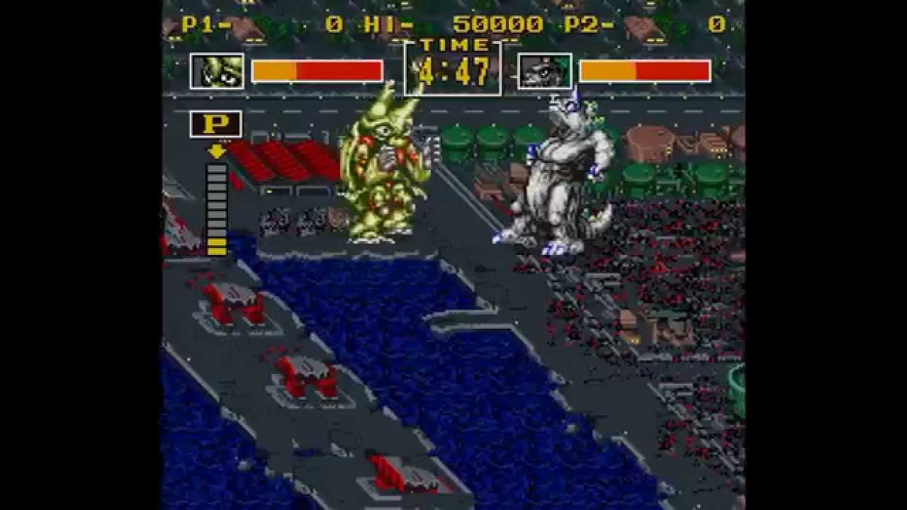 King of the Monsters ... (SNES) Gameplay - YouTube