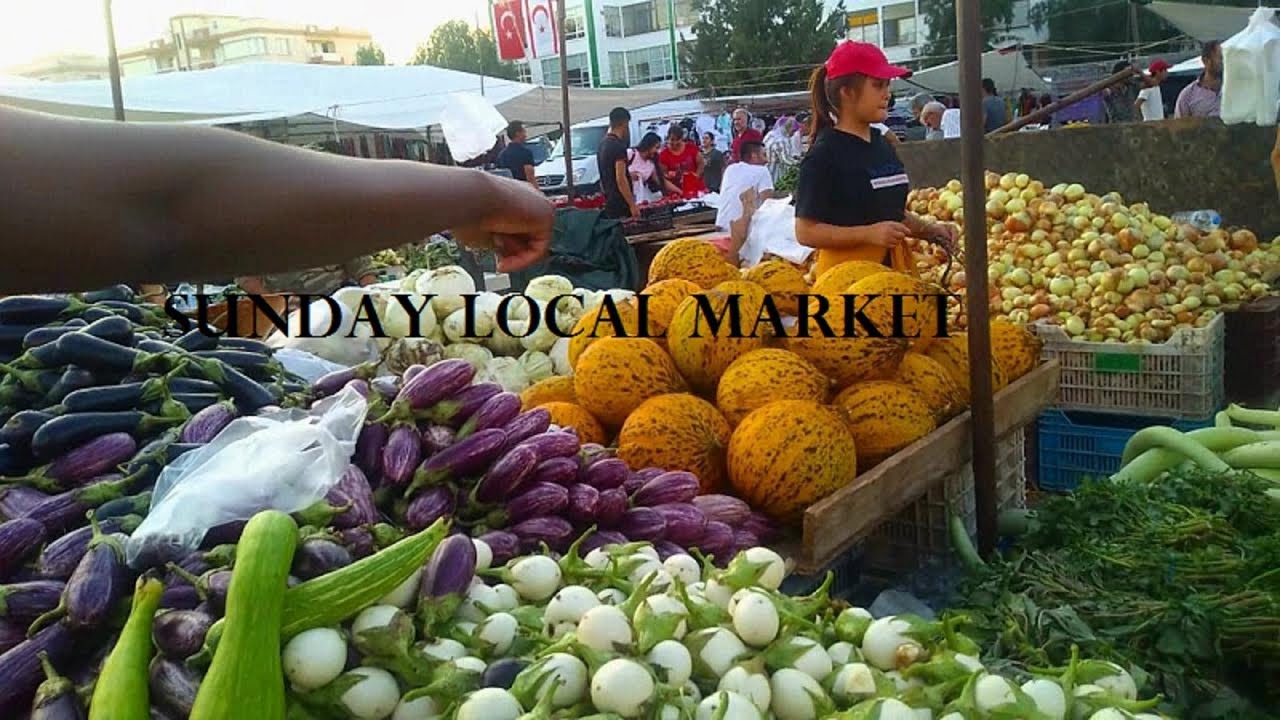 EPH (8) NORTH CYPRUS LOCAL SUNDAY MARKET 2019 - YouTube