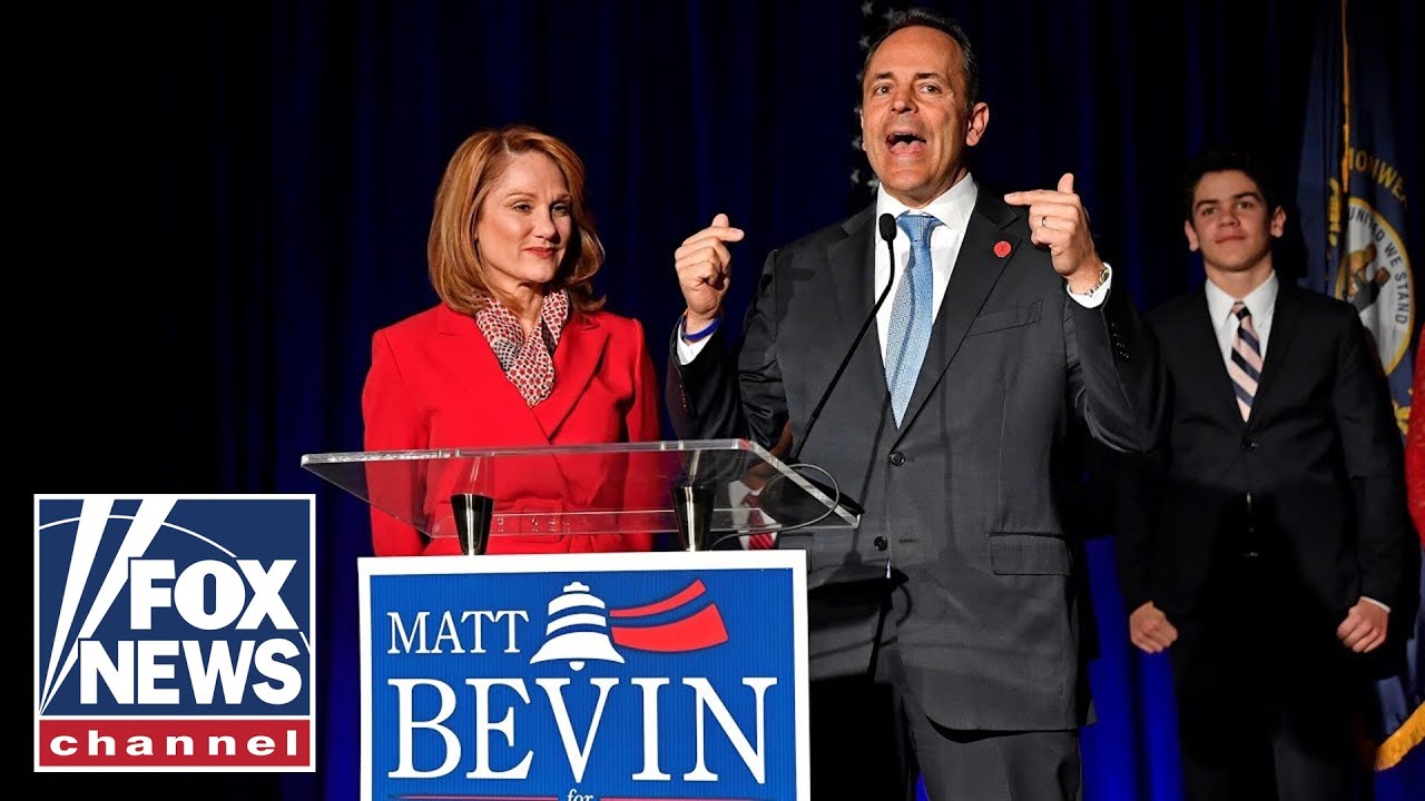 Kentucky Gov. Bevin talks to media after refusing to concede tight race ...