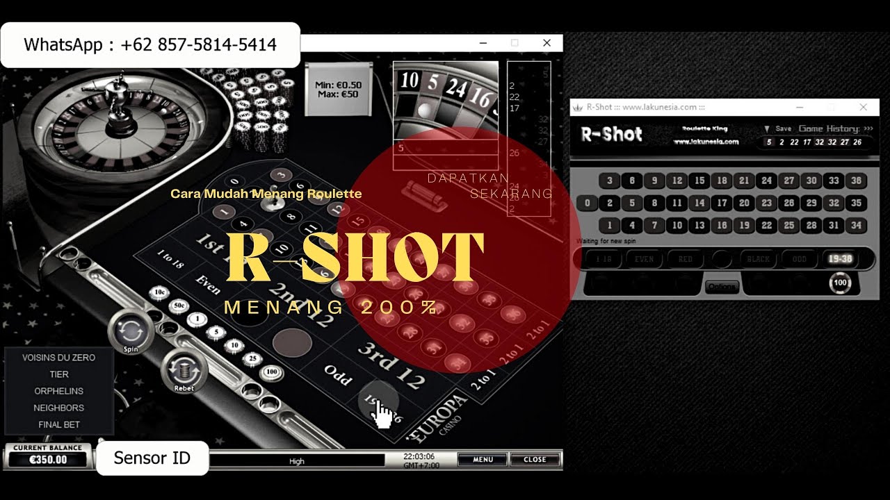 Cara Hack Roulette menggunakan R-Shot - YouTube