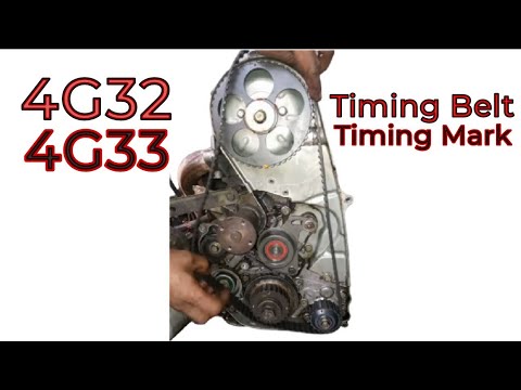 Timing Belt Replacement | Mitsubishi Lancer 4G32 4G33 Engine # ...