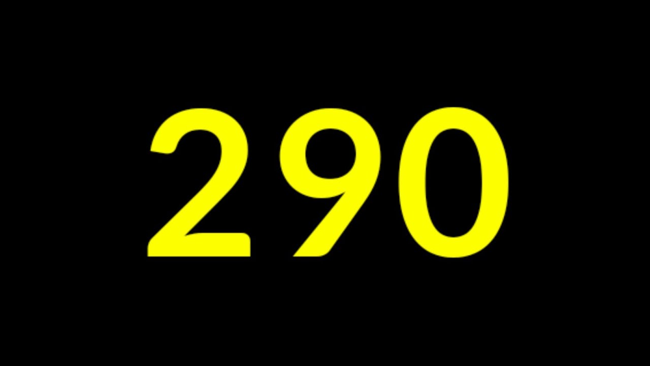 290 Seconds Countdown Timer With Sound Effect - YouTube