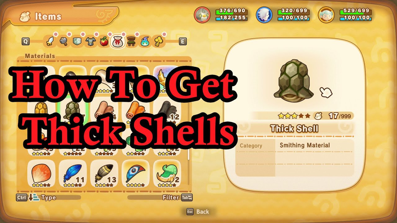 How to Get Thick Shells in FANTASY LIFE i: The Girl Who Steals Time ...