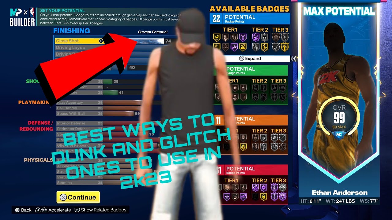 Teaching the hop step dunk and spinning dunk (2k23 HANDCAM) - YouTube