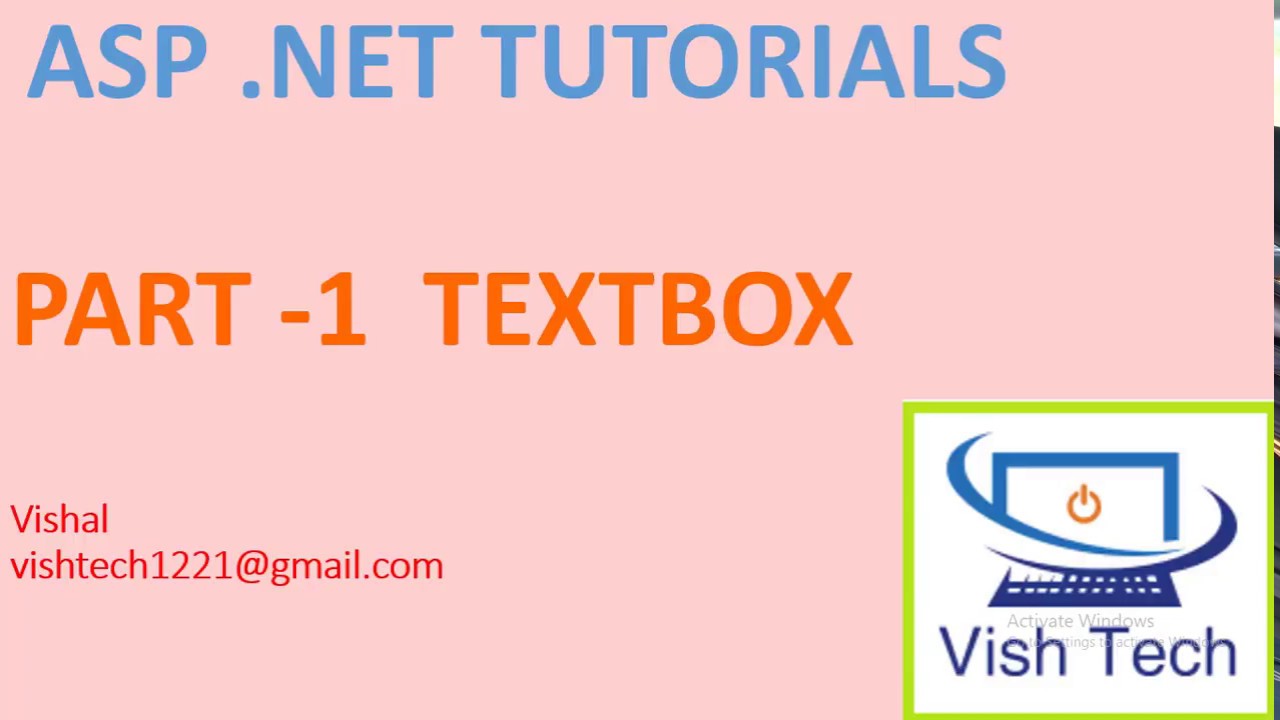ASP .Net Tutorials In Hindi Part -1 | Introduction of ASP Dot Net Text ...