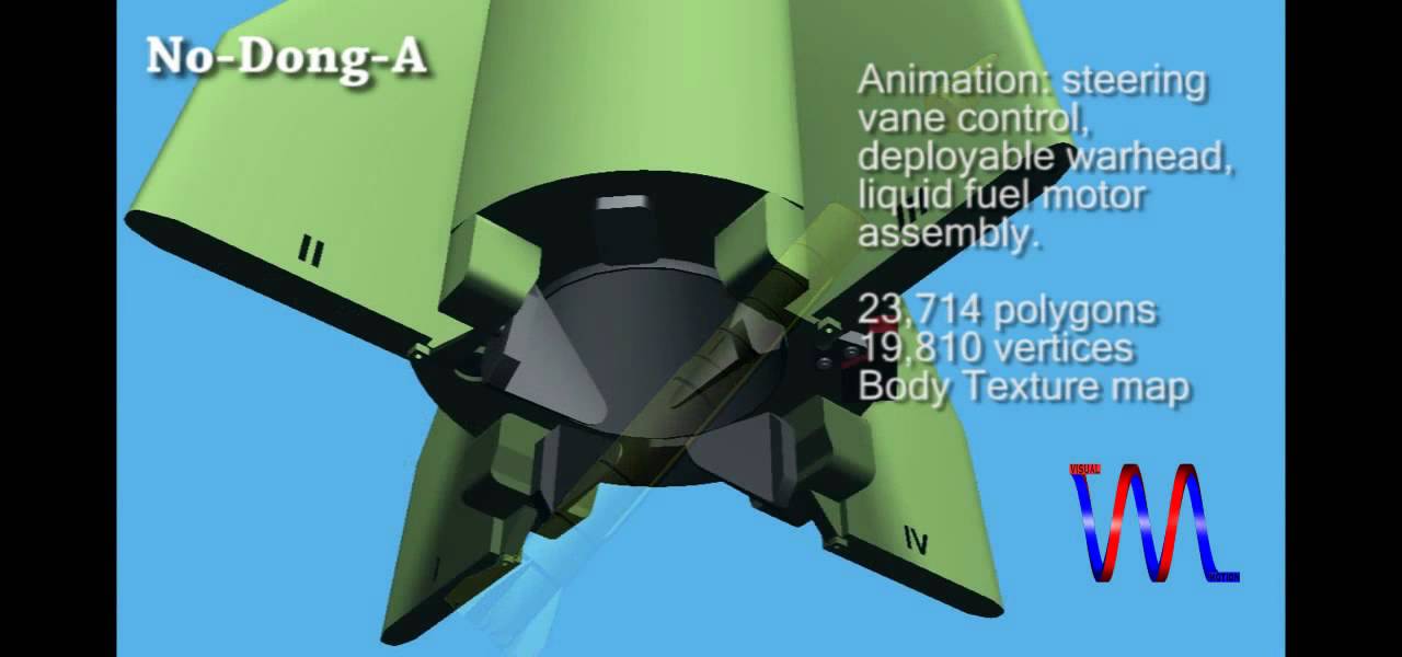 3D Model - North Korean No-Dong-A (Rodong-1) - YouTube