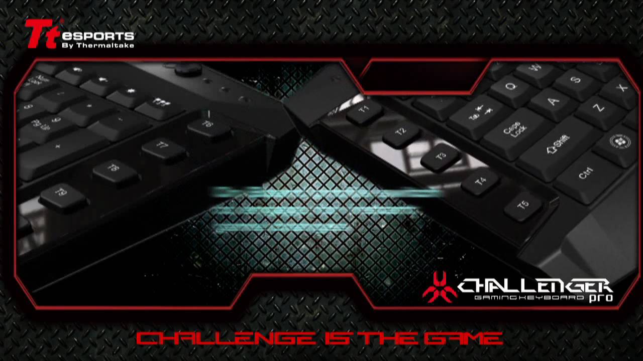Tt eSPORTS Professional e-sports gaming keyboard - Challenger PRO - YouTube