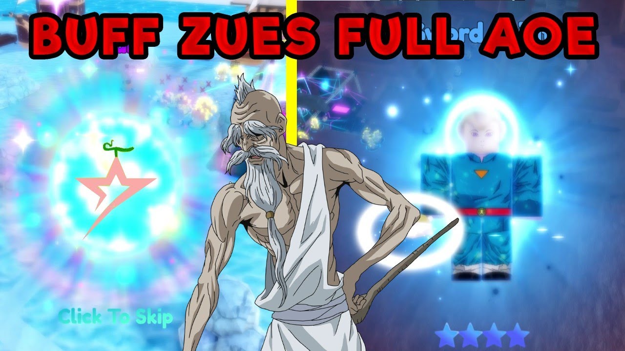 BUFF ZEUS 6 STAR LEVEL 175 Agora virou USÁVEL no ALL STAR TOWER DEFENSE ...