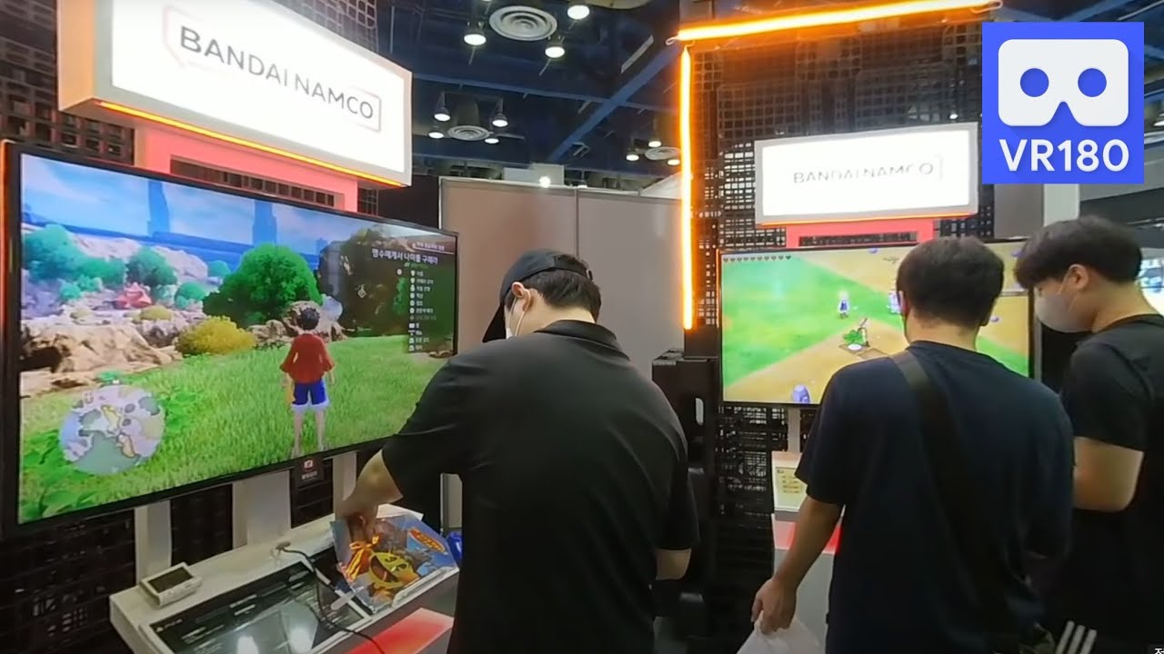 3D VR Bandai Namco Video Game Event Zone - YouTube
