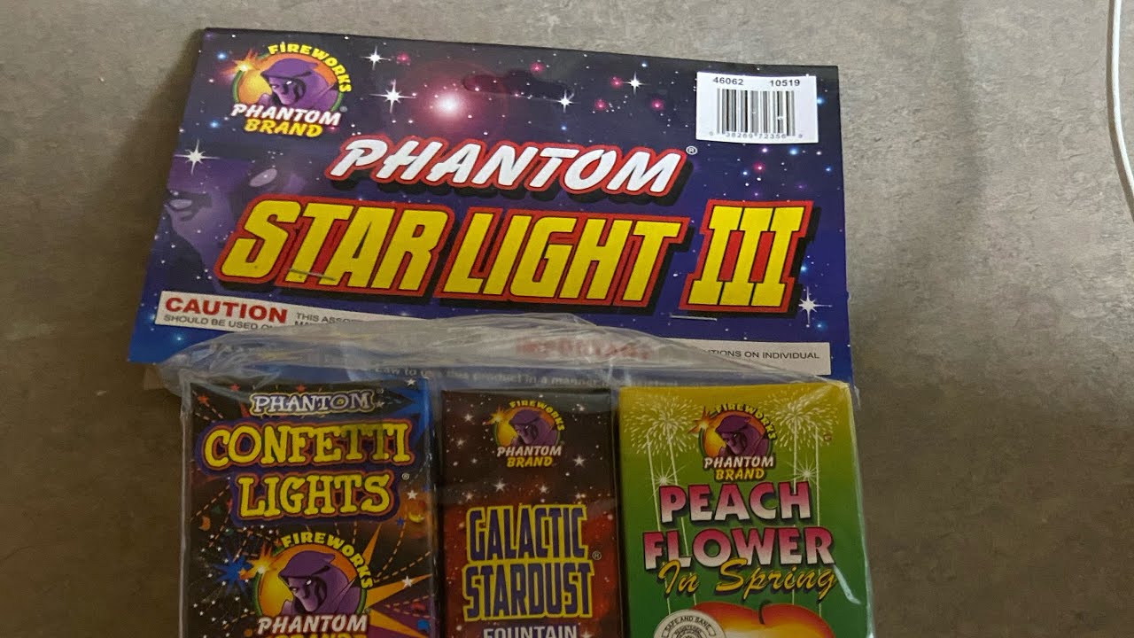 Unboxing/Demo Video - Star Light III Assortment (Phantom Fireworks ...