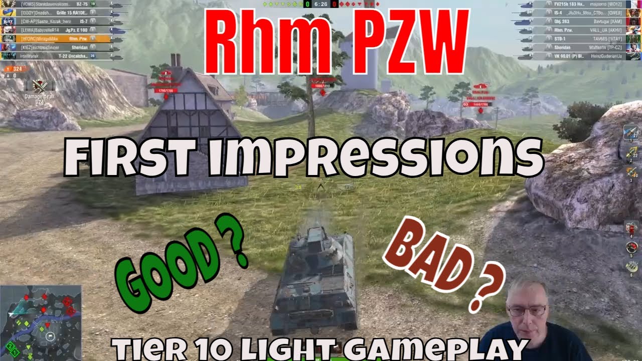 Rhm PZW Tier 10 Light Tank First Impression IS ACTUALLY PRETTY GOOD ...