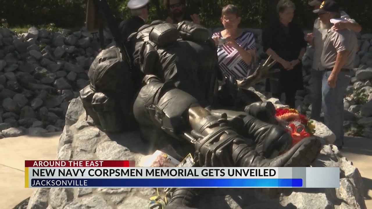 'This is long overdue': New Corpsmen Memorial unveiled at Lejeune ...