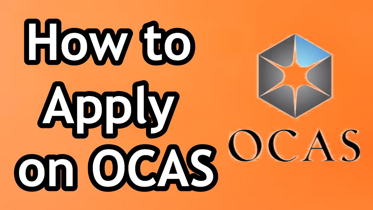 How to Apply on OCAS in 2024 - YouTube