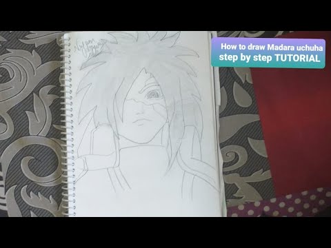 How to draw Madara uchiha || easy tutorial of Madara uchiha|| Naruto ...