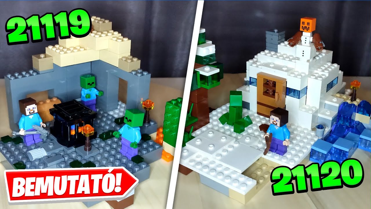 Két régi kedvenc... | LEGO Minecraft 21119 és 21120 Bemutató - YouTube