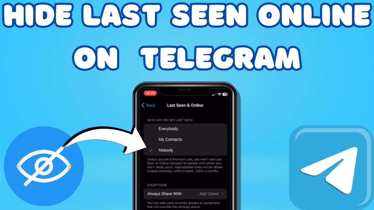 How to Hide Last Seen and Online Status on Telegram - YouTube