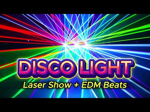 Party Lights Effect with Music 12 Hours 🔥 | 4K Laser Light Show for Dance, Party, and Club Vibes