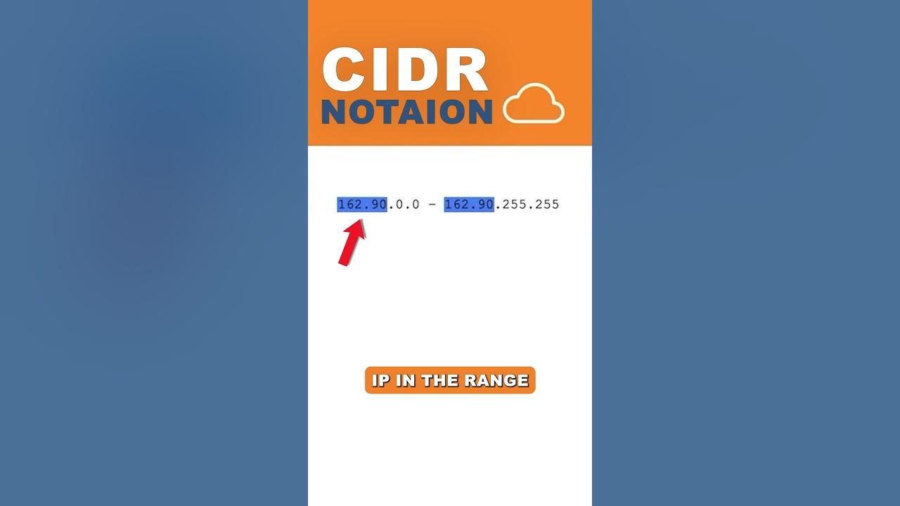 Understanding CIDR Notation - YouTube