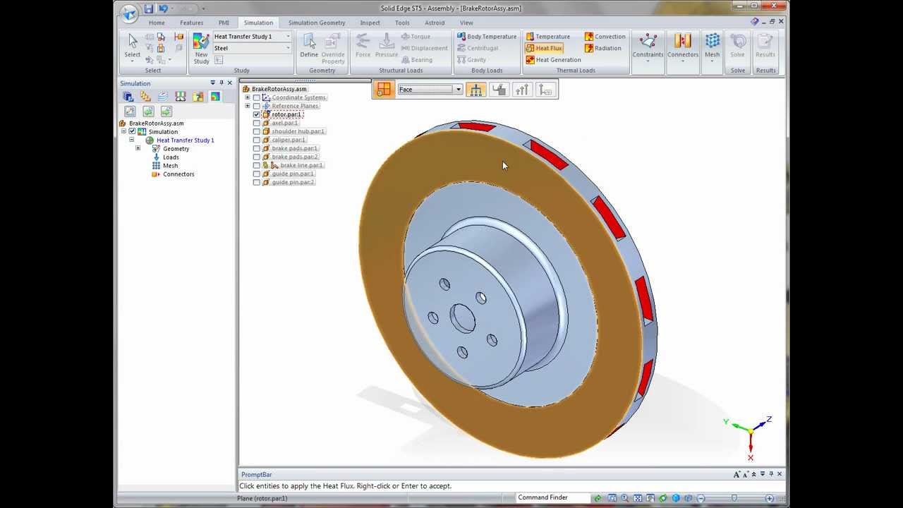 Solid Edge ST5 Simulation (Thermal Analysis) - YouTube