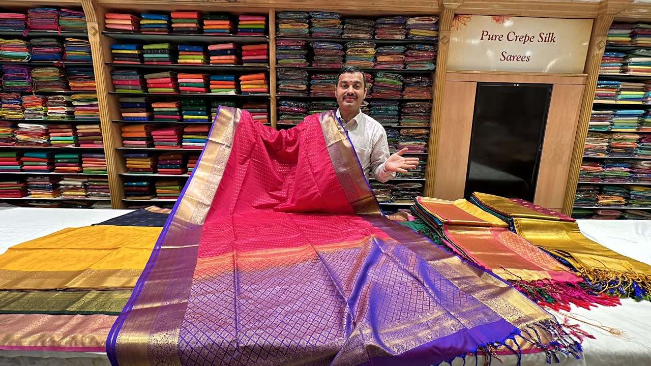 FREE SHIPPING😍‼️Bangalore Malleswaram Budget Friendly🤩Semi Kanjivaram ...