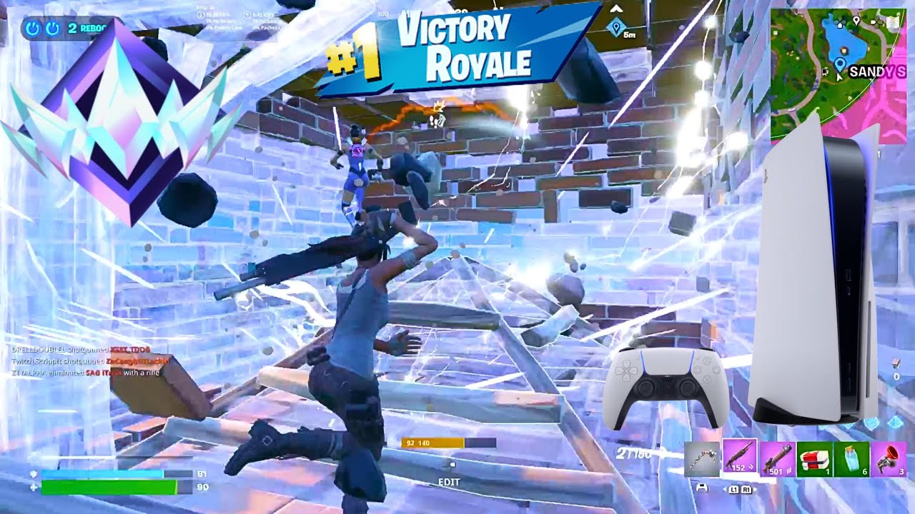 PS5 Fortnite Reload Unreal Ranked | High Kill Solo Win Full Gameplay ...