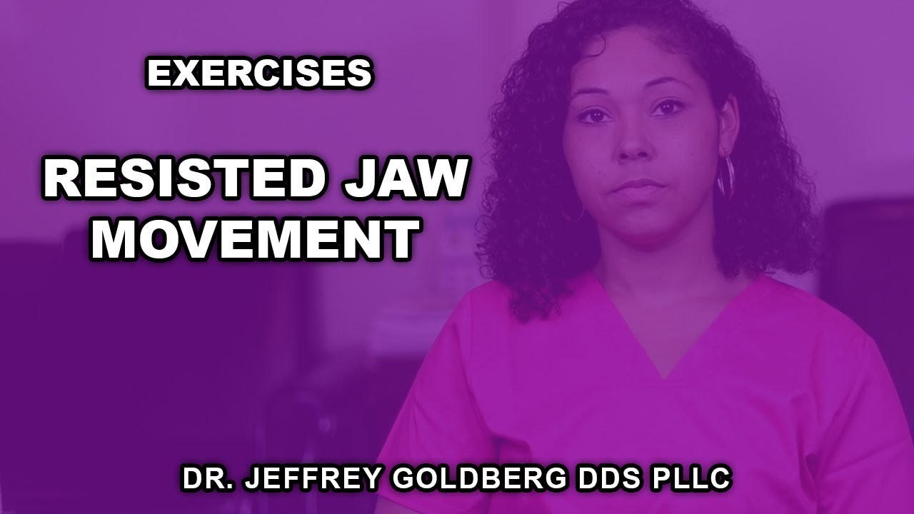 Resisted Jaw Movement Exercise - YouTube