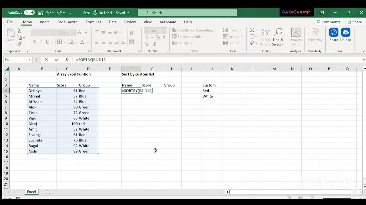 How to sort data by custom list in Excel - YouTube