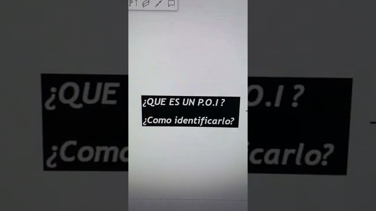🤔Que es un P.O.I? Y como identificarlo? - YouTube
