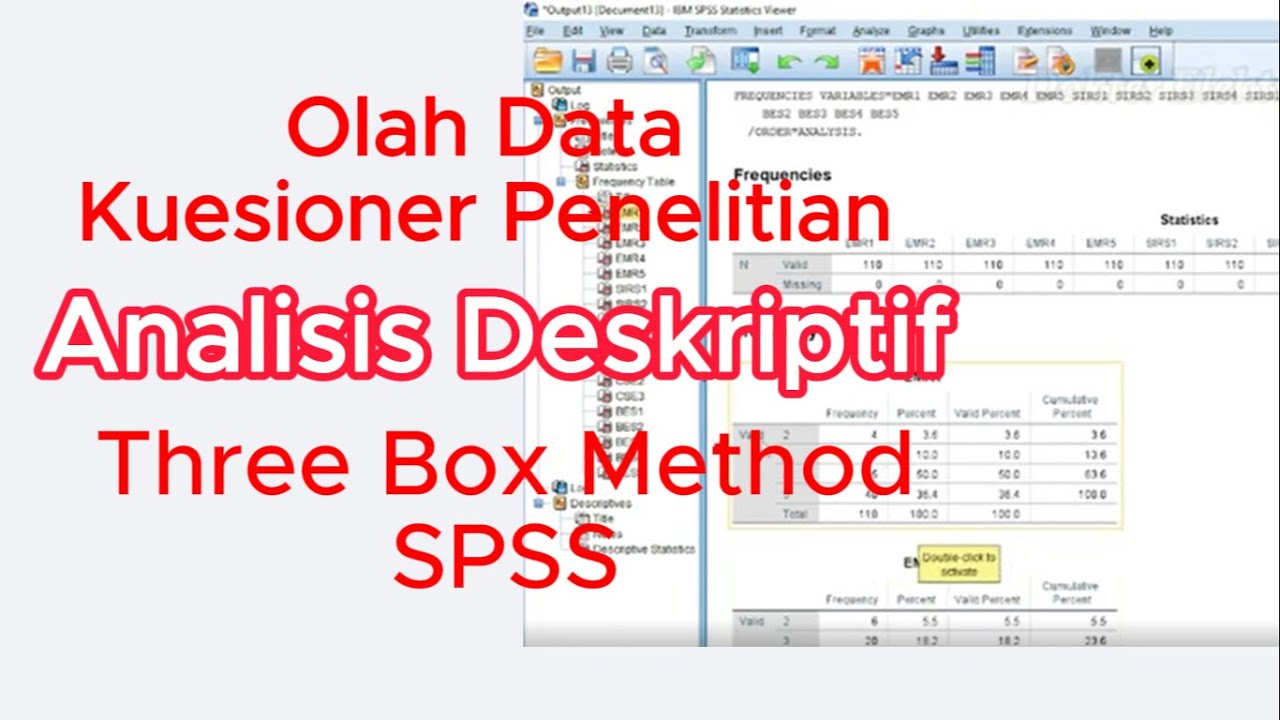 Analisis deskriptif | Hasil Kuesioner | Three Box Method - YouTube