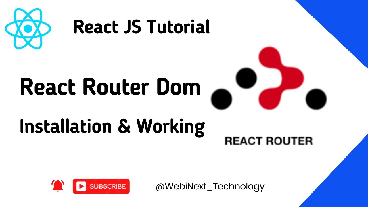 64 React Router Dom Installation And Working React Router Dom Tutorial React Js Tutorial In