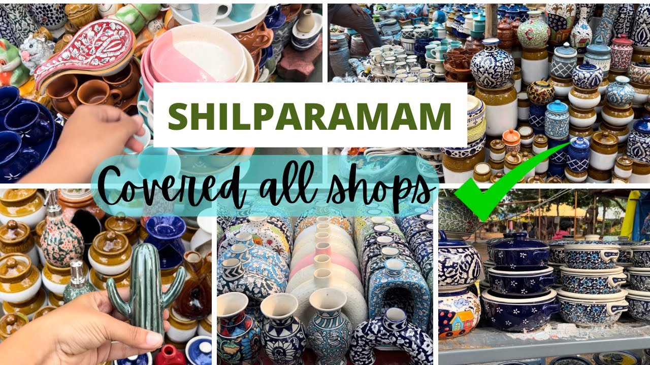 😍Shilparamam shopping vlog | Ceramics , home decors , Pottery | Best ...