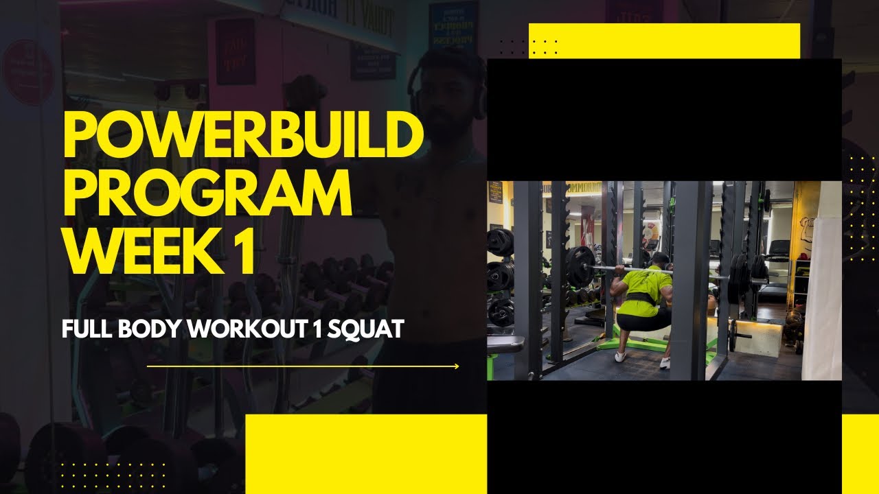 Powerlifting Series power-build program strength workout squats workout ...