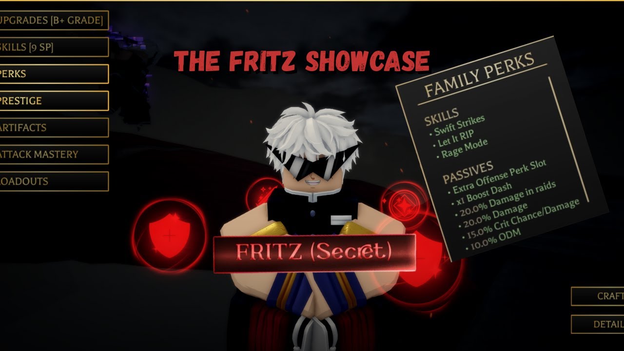 THE POWER OF THE FOUNDER, THE FRITZ FAMILY SHOWCASE(ROBLOX ATTACK ON ...