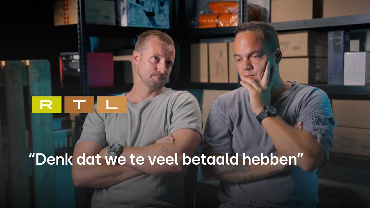 Moed zakt Jordy en Patrick in de schoenen bij het uitpakken van de ...