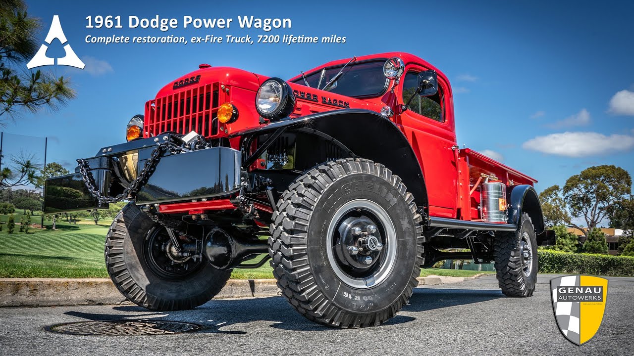 Crusing in a restored 1961 Dodge Power Wagon! - YouTube