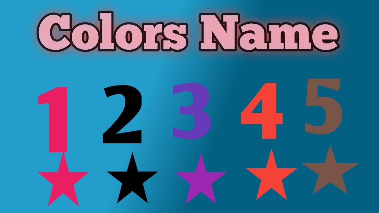 Learn numbers with color|colors name and numbers | KIDS KI SATHI - YouTube