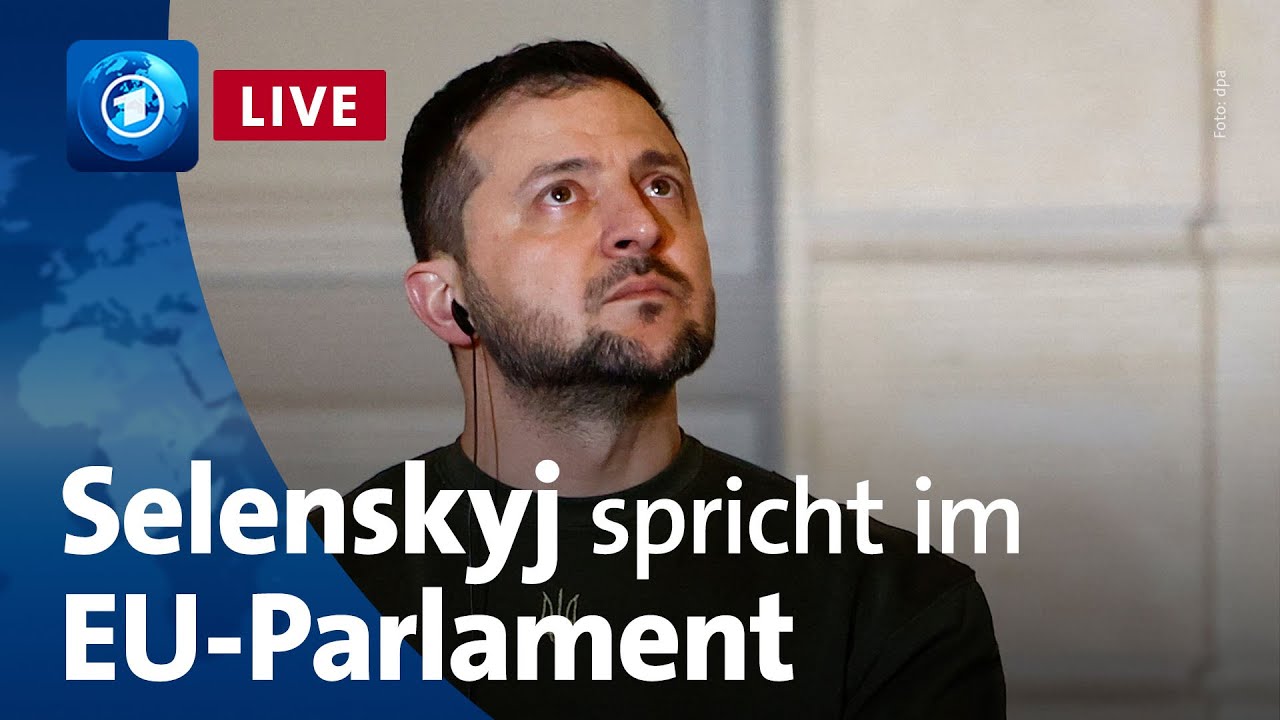Selenskyj-Rede im EU-Parlament - YouTube