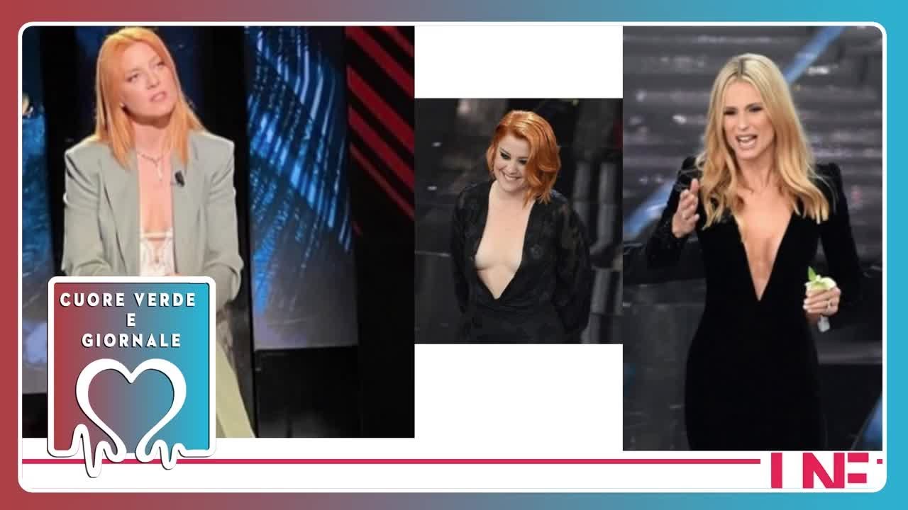 Noemi, il crollo a Sanremo con la foto di Michelle Hunziker paragonata ...