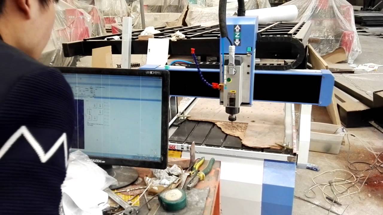 how to use Ncstudio control system to run 6090 model cnc router - YouTube