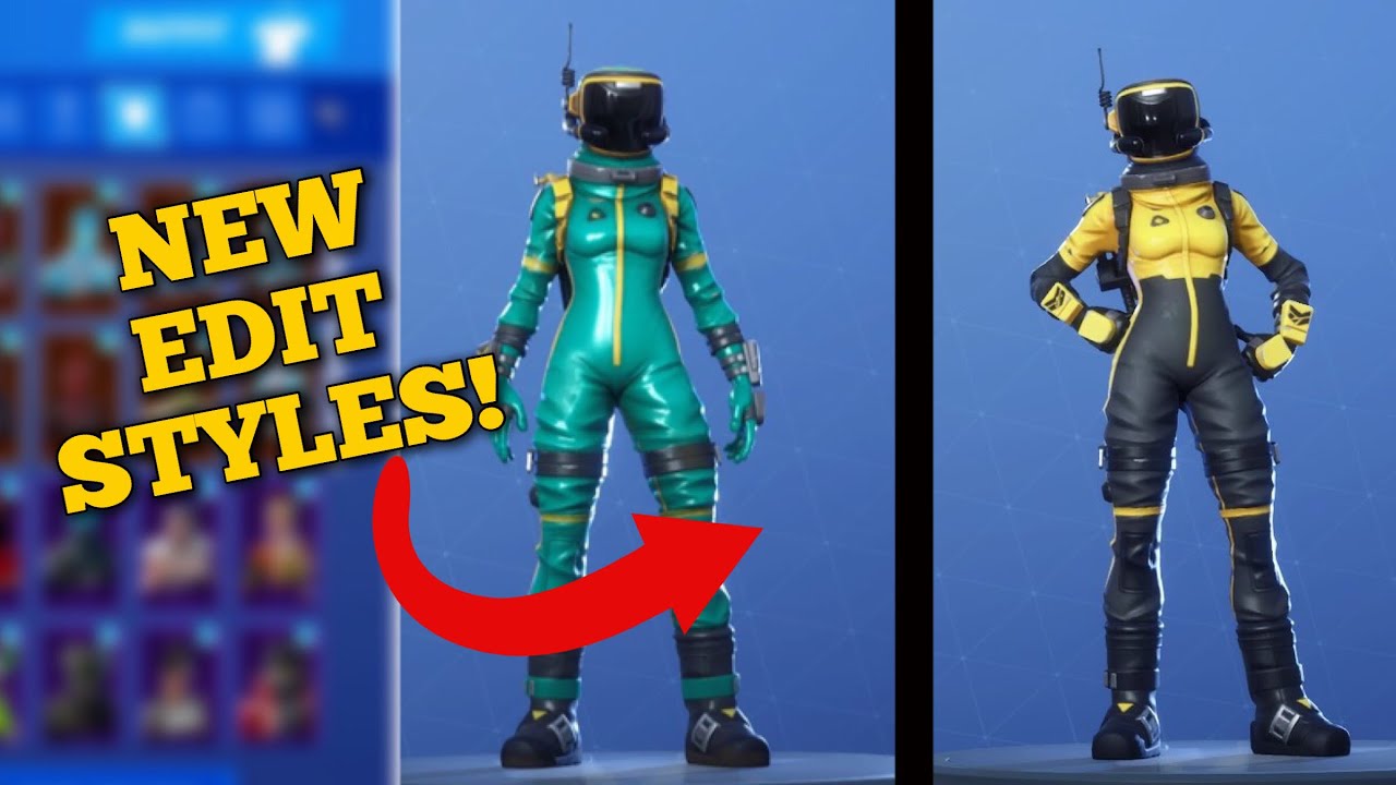 *NEW* FORTNITE YELLOW COLORED EDIT STYLES FOR HAZARD AGENT & TOXIC ...