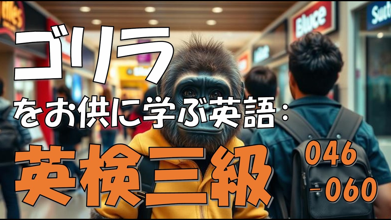 【単語】ゴリ供英単語 英検三級 (46-60) - YouTube