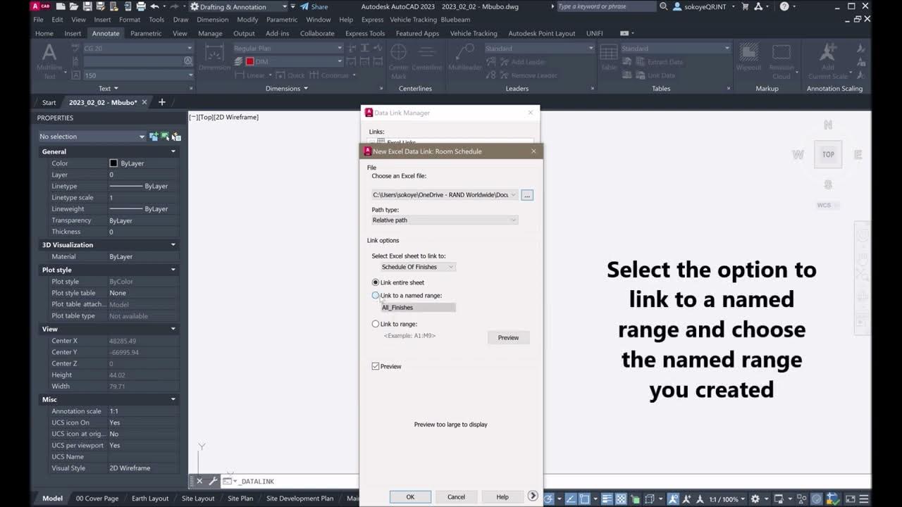 Inserting Data Links from Excel - YouTube