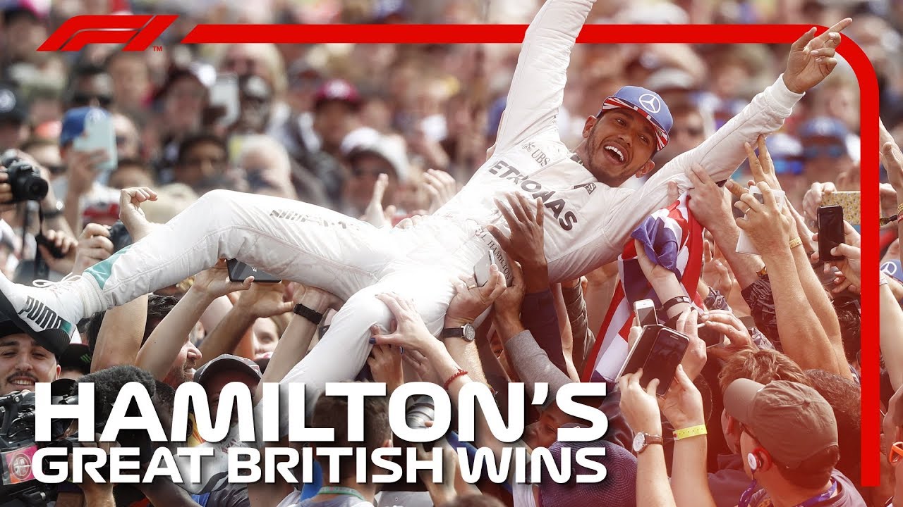 Lewis Hamilton's Great British Grand Prix Wins - YouTube