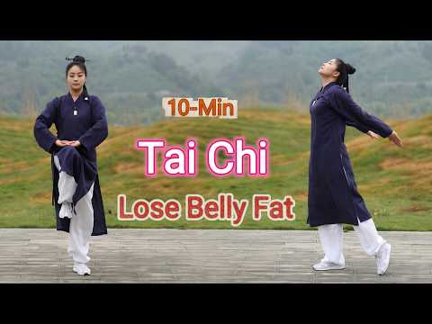 10 Minute Low Impact Tai Chi Workout to Slim Your Waist, Burn Calories & Improve Overall Health